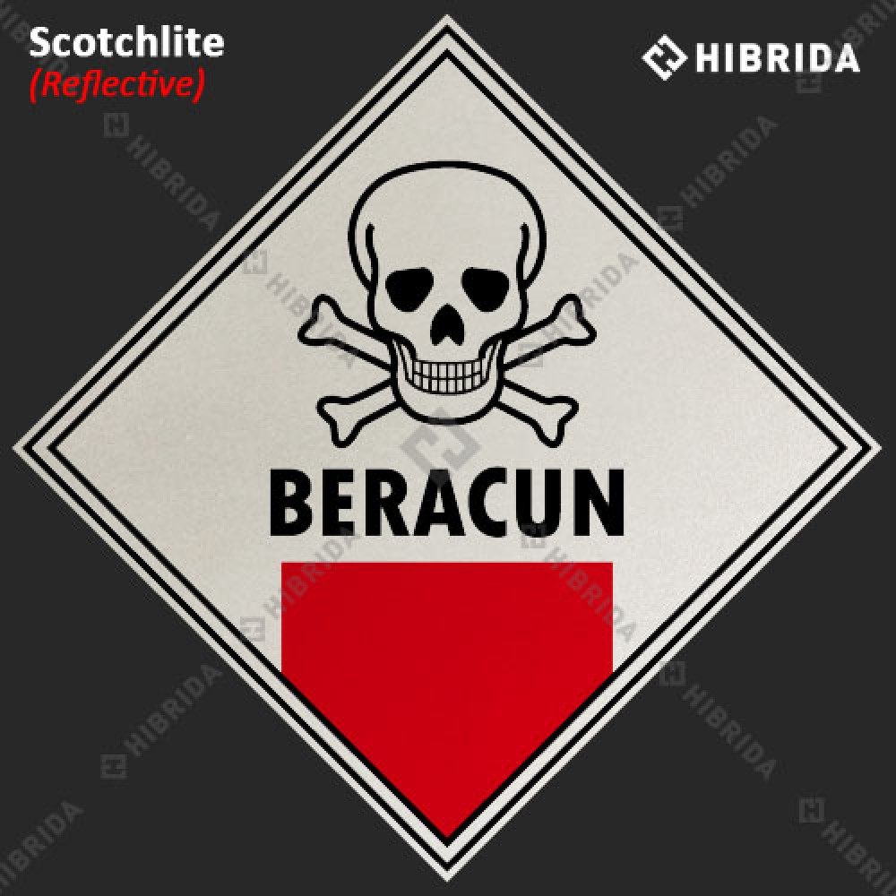 Stiker Label Limbah B3 - Beracun (Schotchlite)