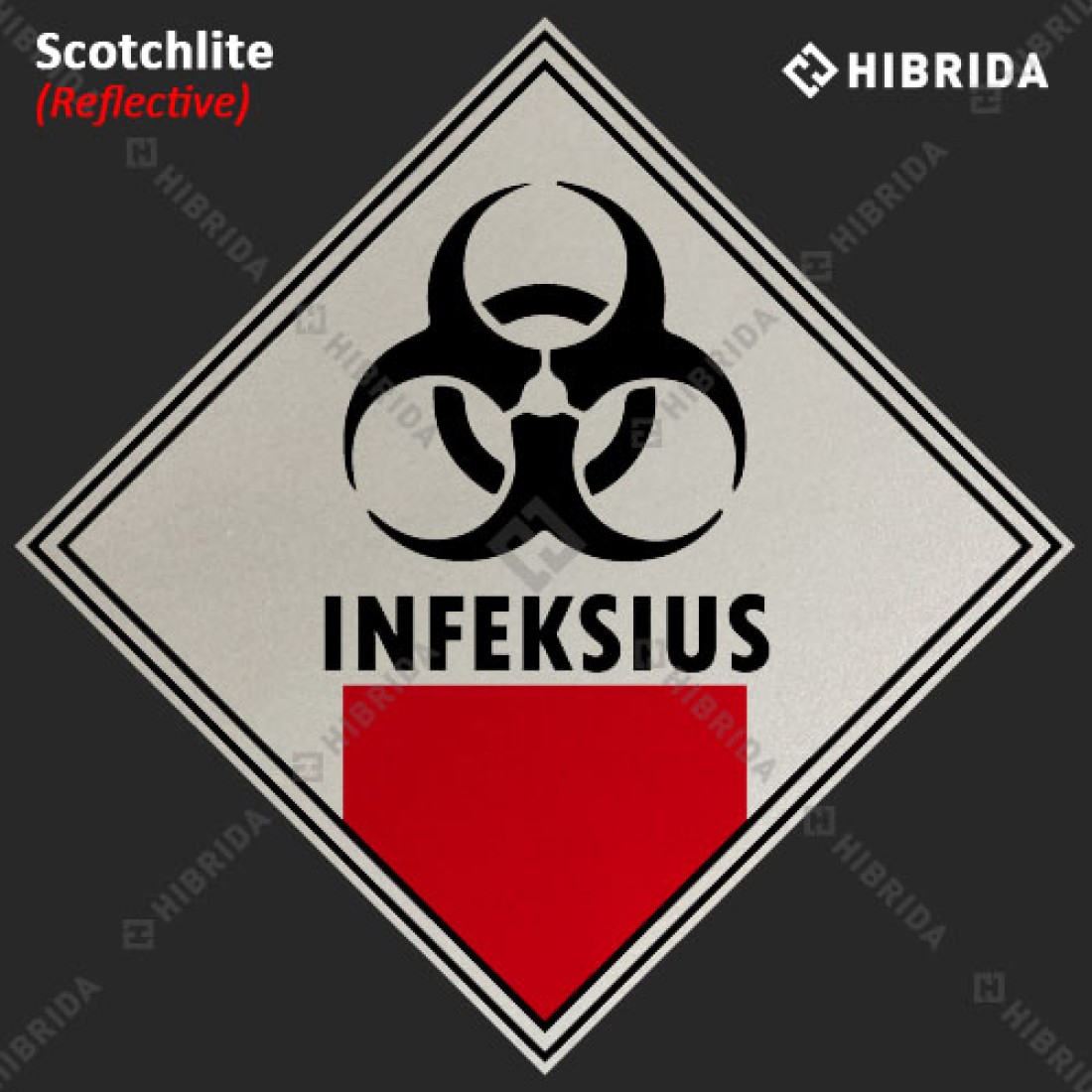 Stiker Label Limbah B3 - Infeksius (Schotchlite)