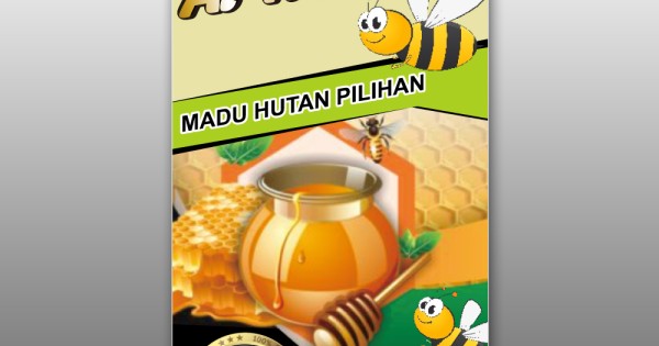 Stiker Label Madu Asli | Layanan Design dan Jasa Cetak Hibrida Print