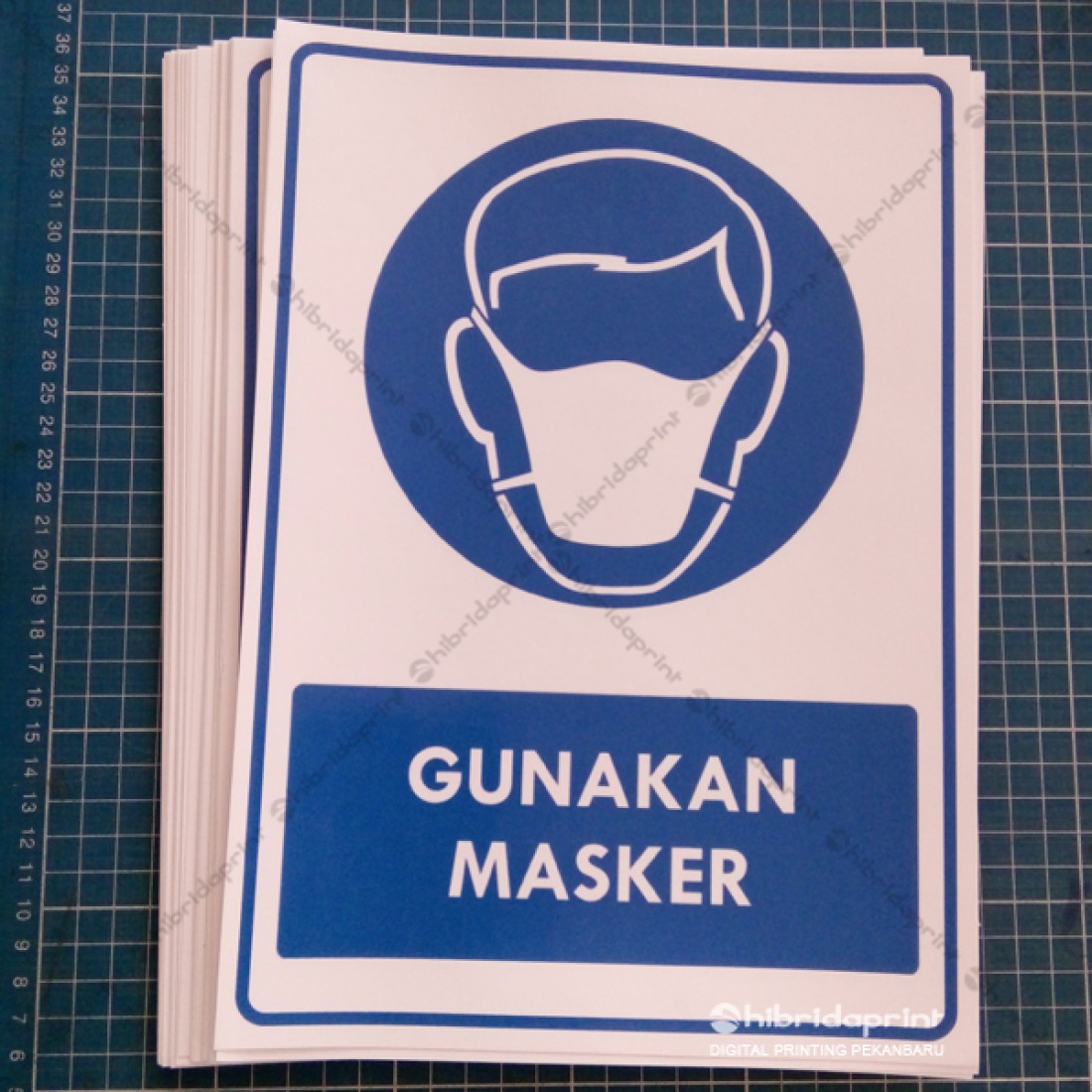 Gunakan Masker Stiker Sign & Safety K3 | Layanan Design dan Jasa Cetak ...