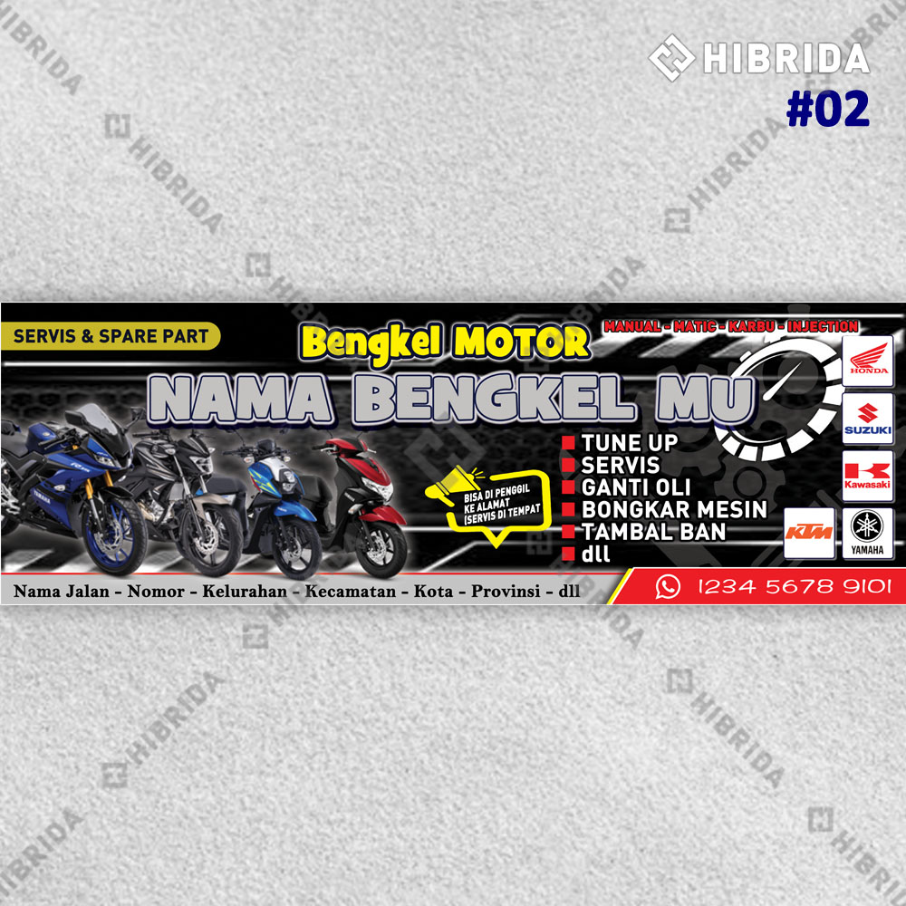 Jasa Print Banner Bengkel Mobil