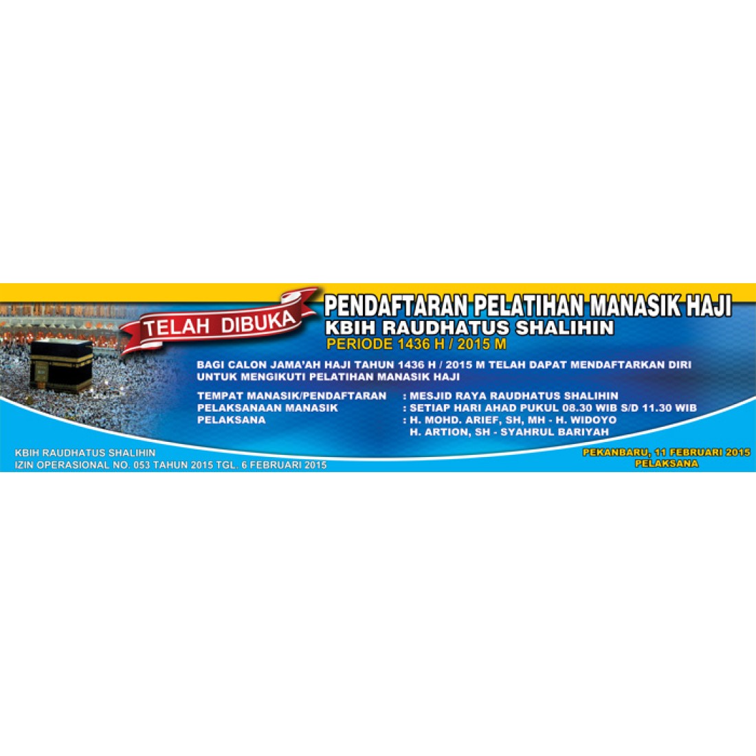 Jasa Print Banner Manasik Haji