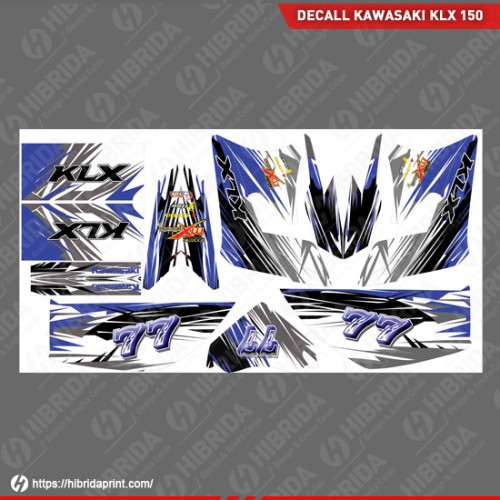 Stiker Decal Kawasaki KLX 150 Kawasaki Custom