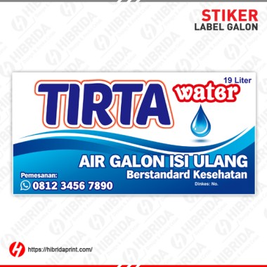 Stiker Galon 047 | Layanan Design dan Jasa Cetak Hibrida Print