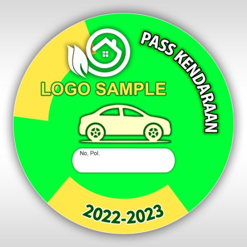 Stiker Pass Kendaraan 004 | Layanan Design dan Jasa Cetak Hibrida Print