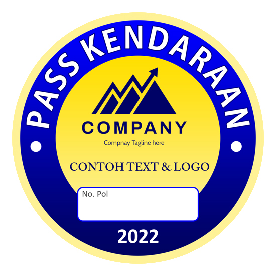 Stiker Pass Kendaraan 004 | Layanan Design dan Jasa Cetak Hibrida Print