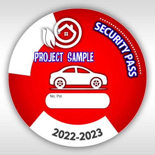 Stiker SecurityPass Mobil 001| Layanan Design dan Jasa Cetak Hibrida Print