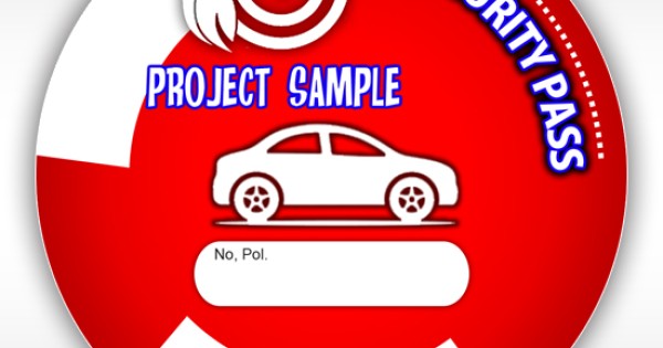Stiker Security Pass Mobil 002| Layanan Design dan Jasa Cetak Hibrida Print